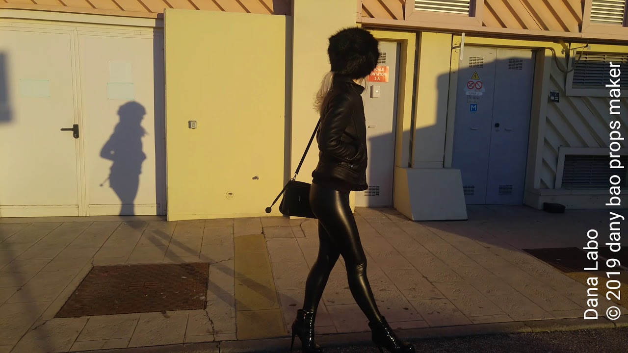 DANA LABO - new winter collection, leather leggings and shiny boots ...