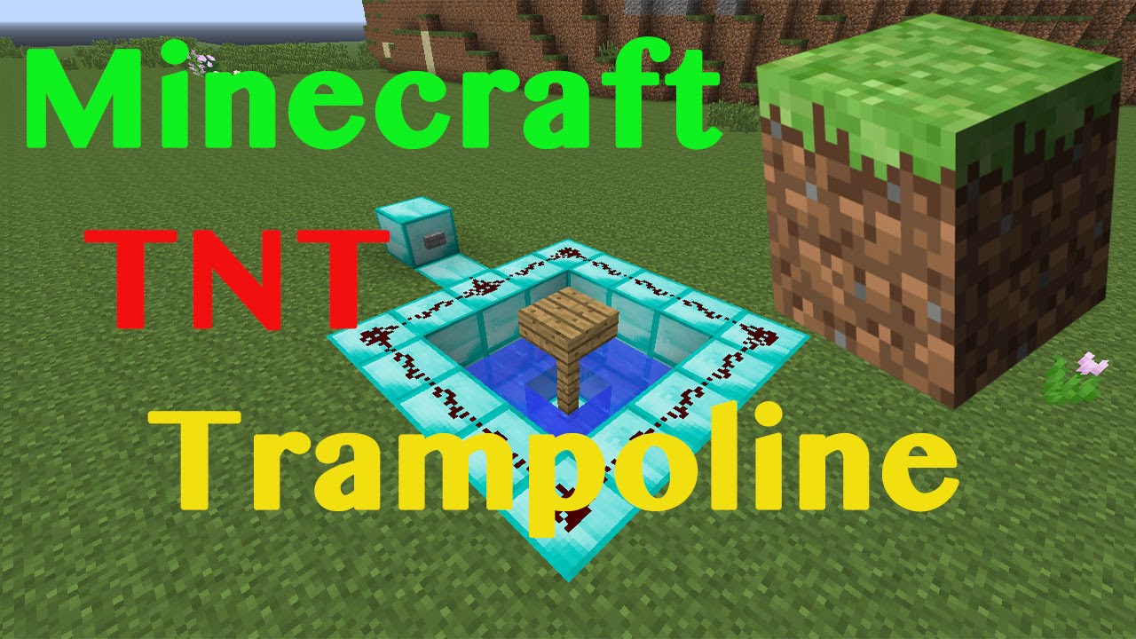 How To Make A TNT Trampoline In Minecraft - YouTube