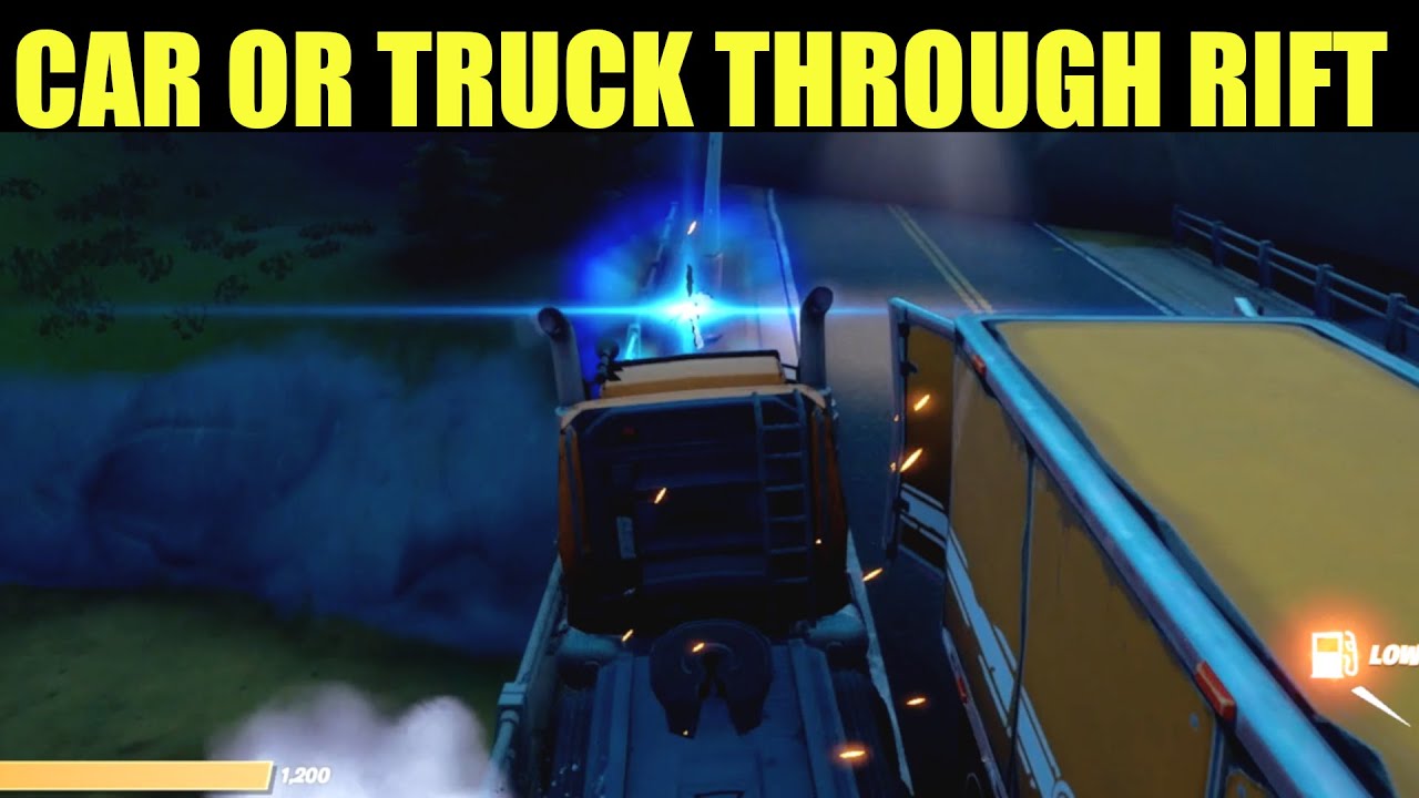 Drive a car or truck through a rift LOCATION - Fortnite (How to) - YouTube