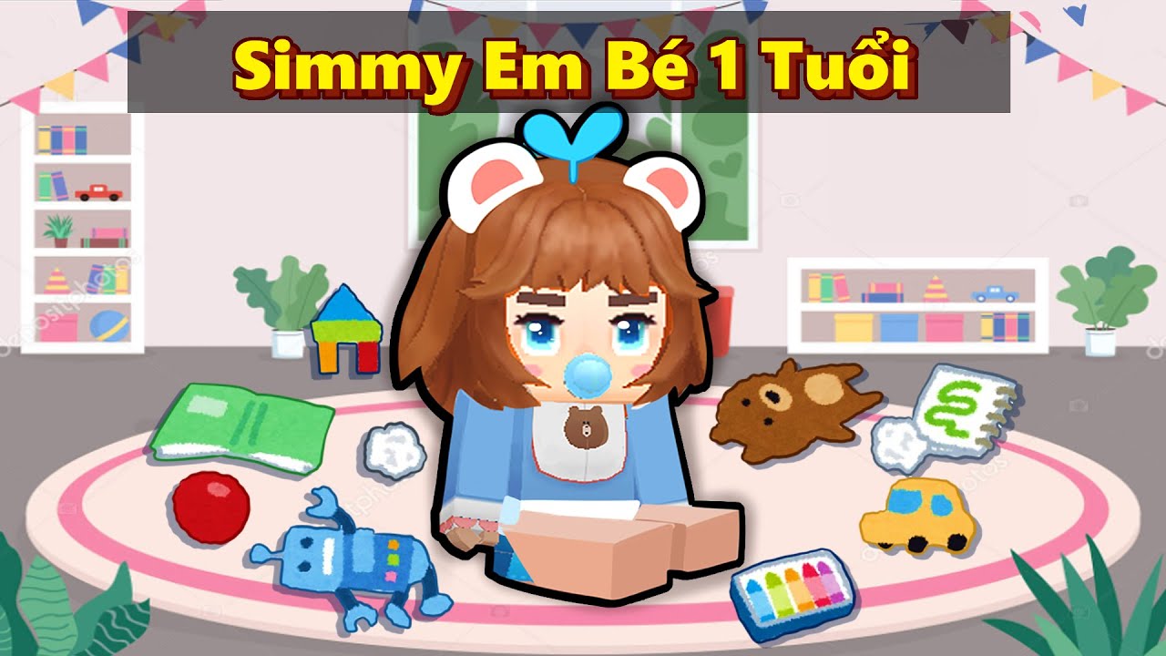 Mèo Simmy Thử Thách 24 Giờ Làm Em Bé 1 Tuổi Trong BlockMan Go - YouTube