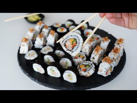 EVDE SUŞİ NASIL YAPILIR SUSHI nasil yapilir? SUSHI TARİFİ