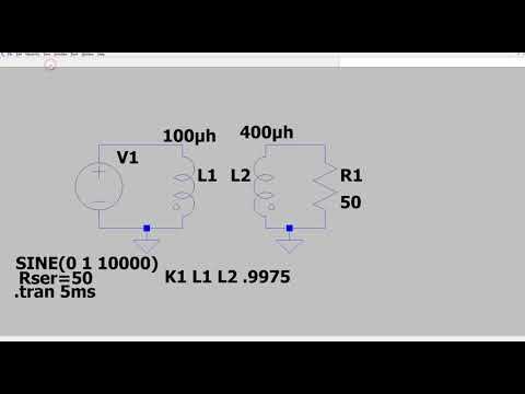 2. Create and simulate a basic transformer with LTSpice - YouTube
