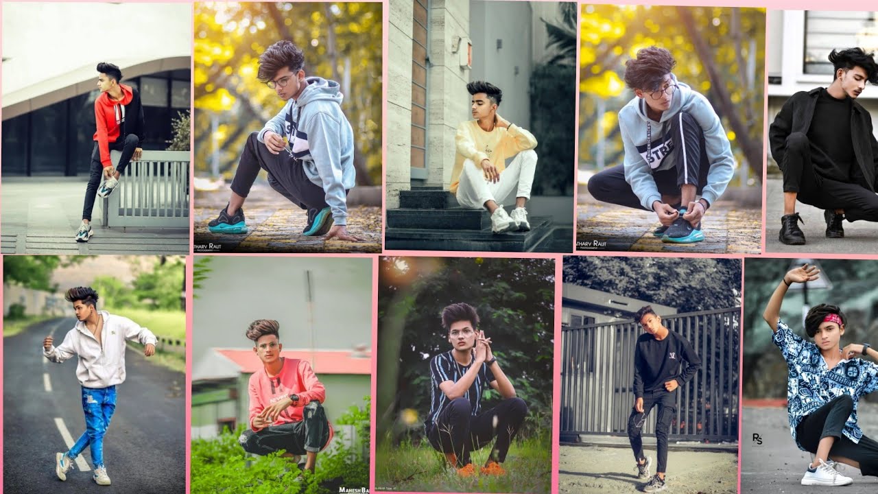 how to photo pose for boy!! new stylish photo pose!! photo pose kaise ...