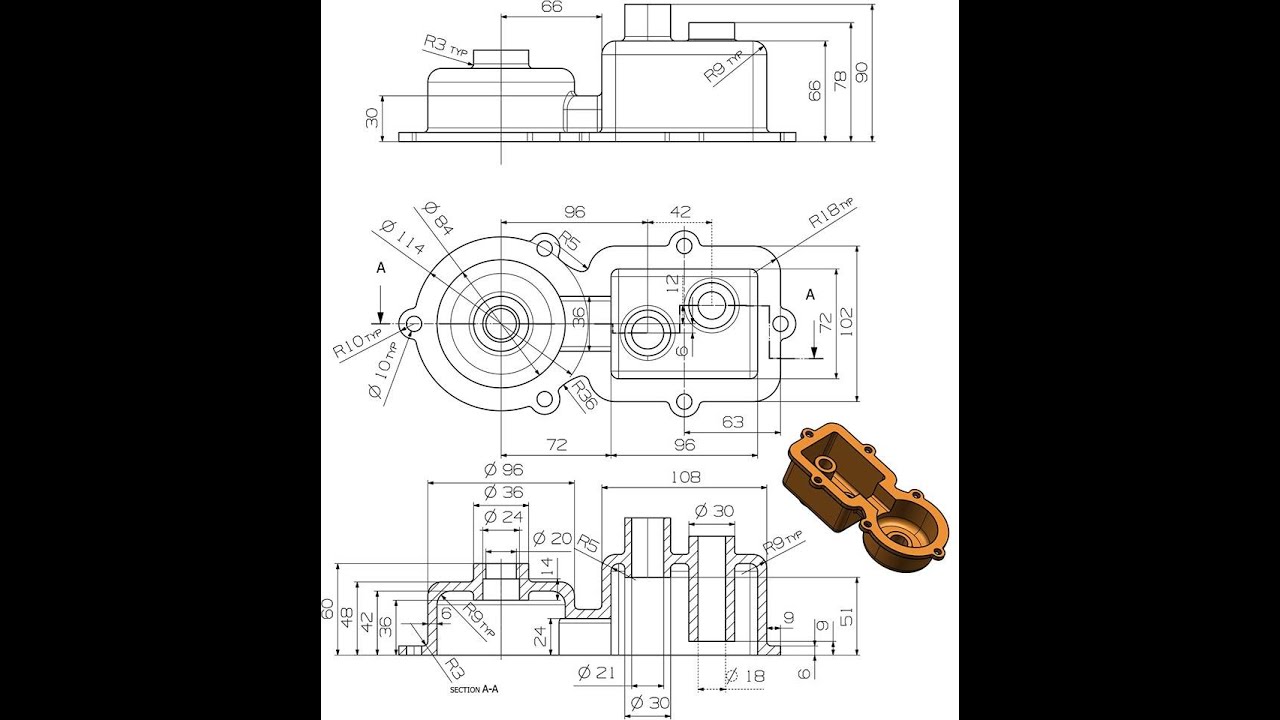 Engine cover Design in Solidworks - YouTube