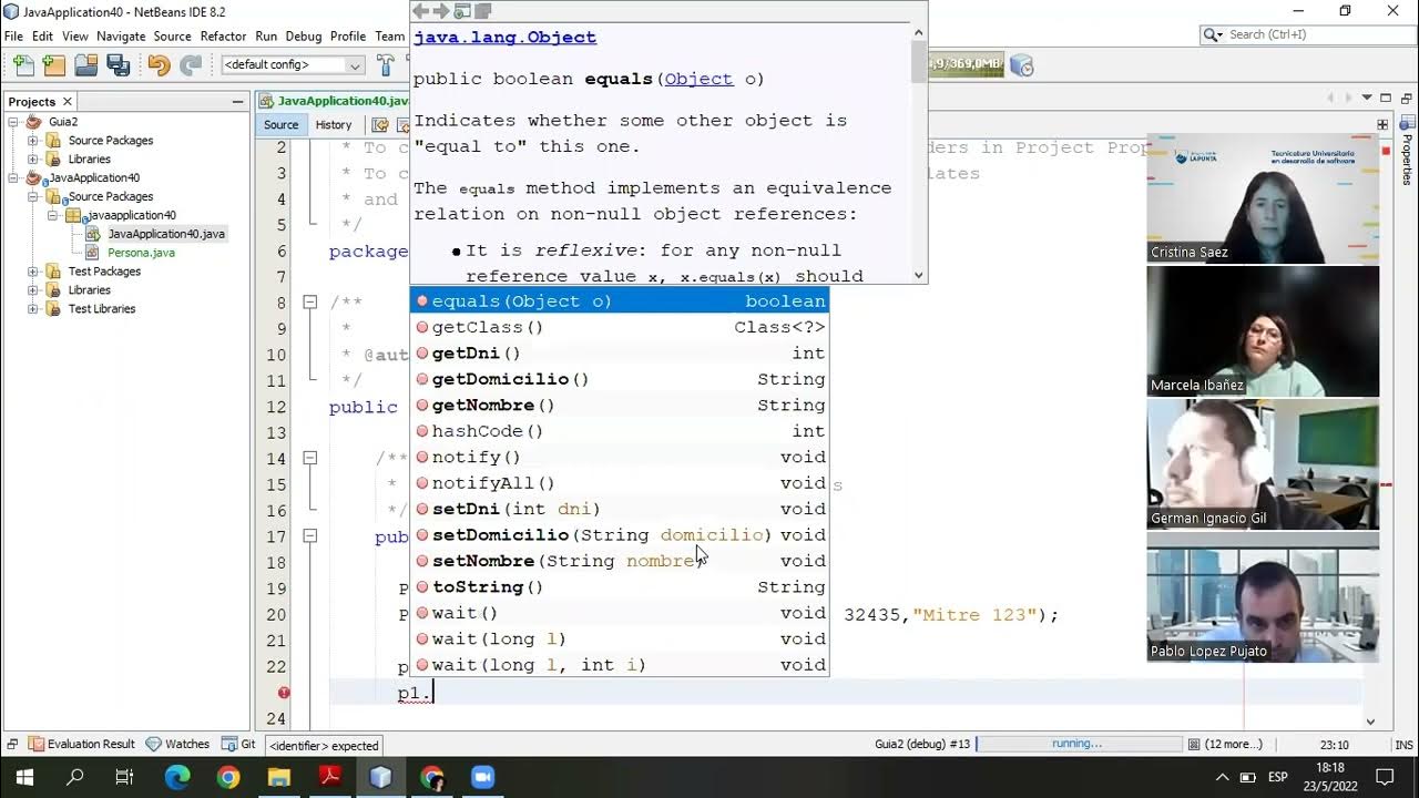Crear la clase Persona, constructores, getter y setter, Objetos - YouTube