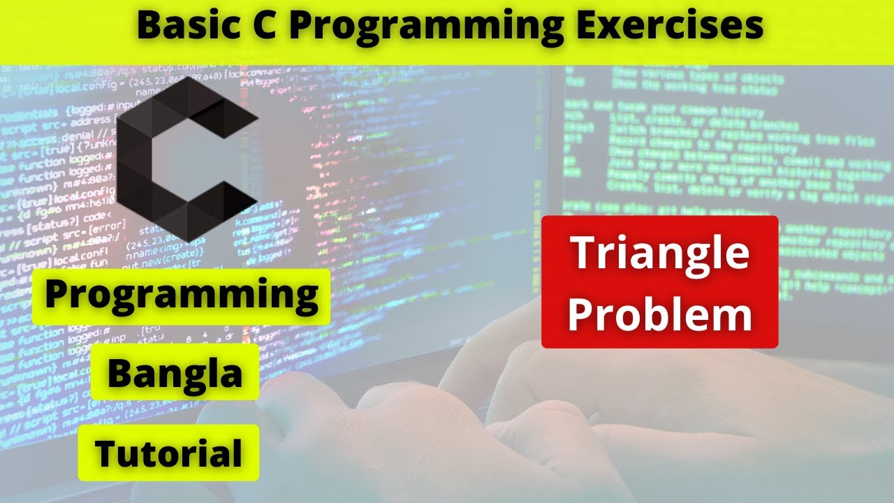 C Programming Bangla Tutorial 12 Area Of Triangle Triangle Problem Youtube