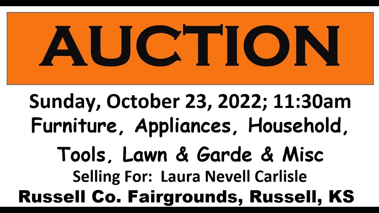 Laura Nevell Carlisle Personal Property Auction - YouTube