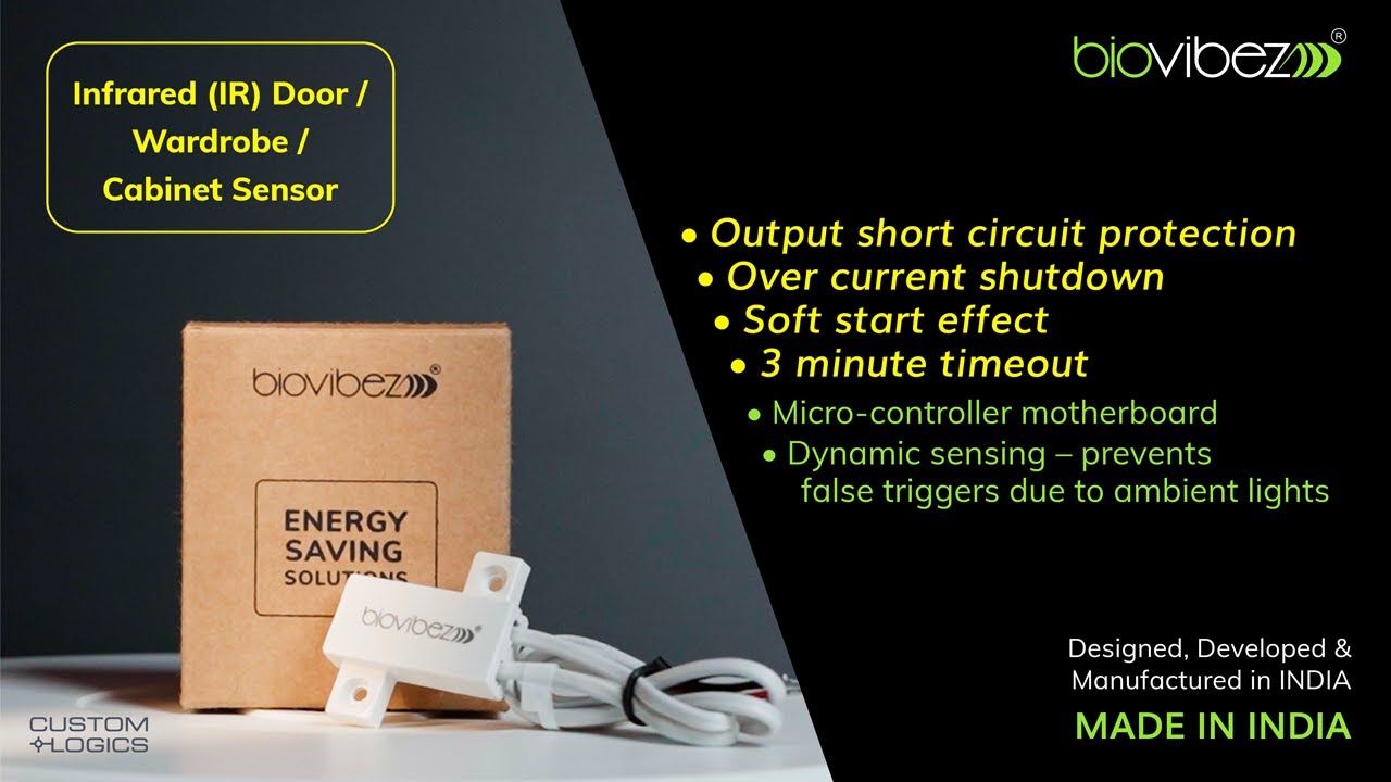 Biovibez wardrobe sensor | Motion sensor light for wardrobe | Automatic ...