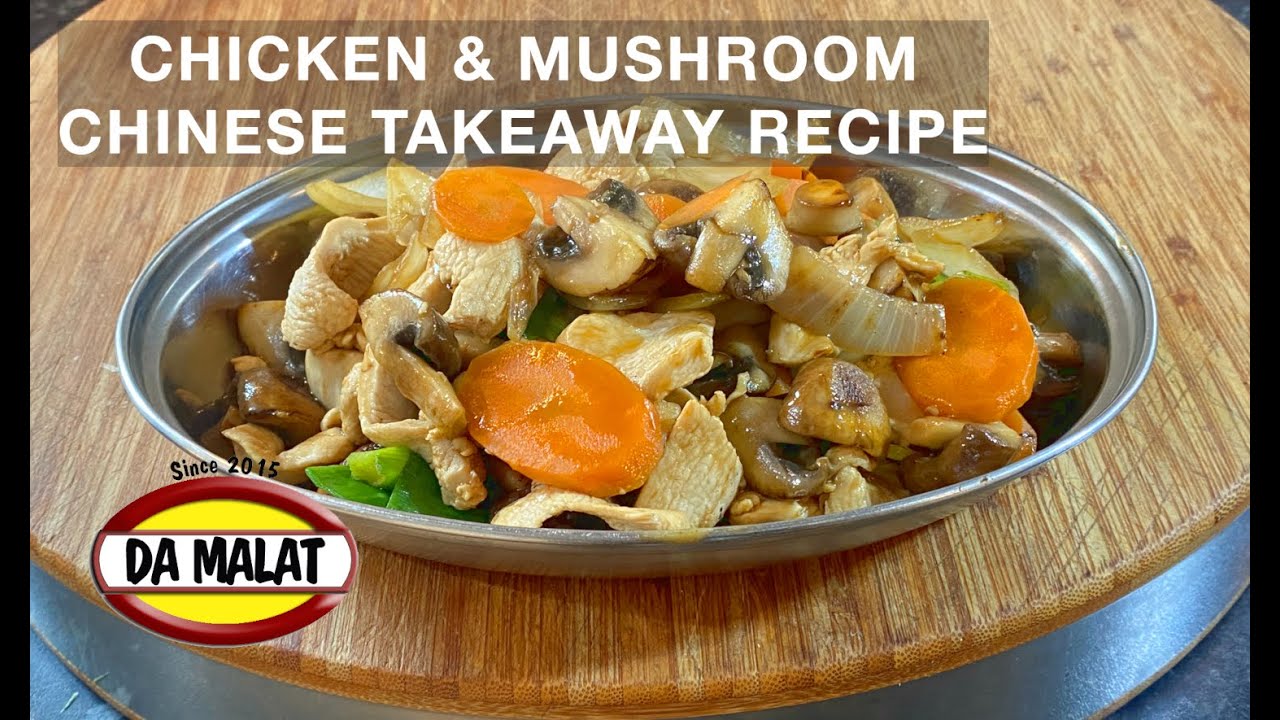 Chinese Takeaway Chicken & Mushroom Recipe - YouTube