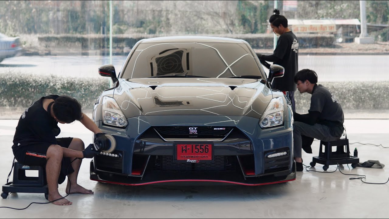 Detailing a Nissan GTR R35 NISMO EDITION - YouTube