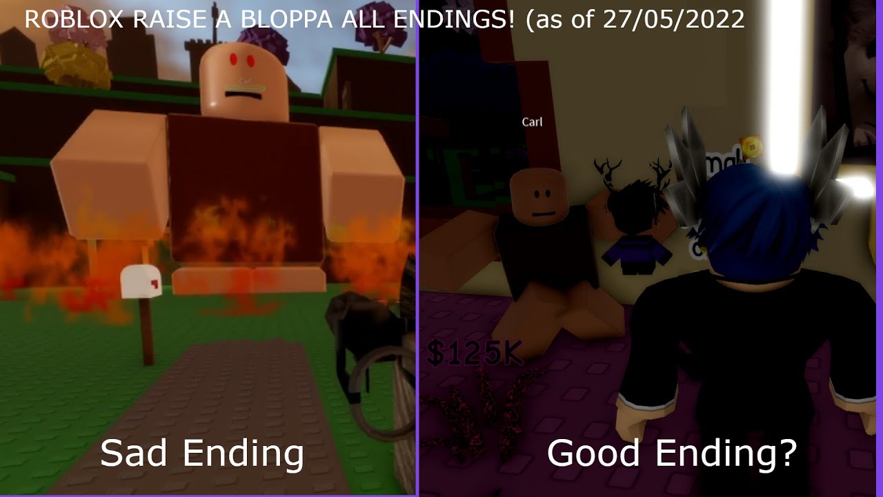 Roblox RAISE A BLOPPA ALL ENDINGS!! (As Of 27/05/2022) - YouTube