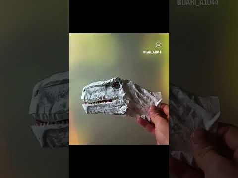 Basic origami and realistic dinosaurs #paperdinosaurs #origami #jurassicworlddominion