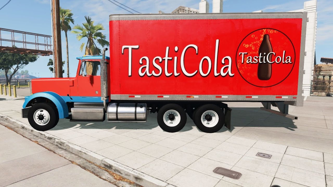 BeamNG Drive - 6x4 Box Truck Transporting Tasty Cola in West Coast USA ...