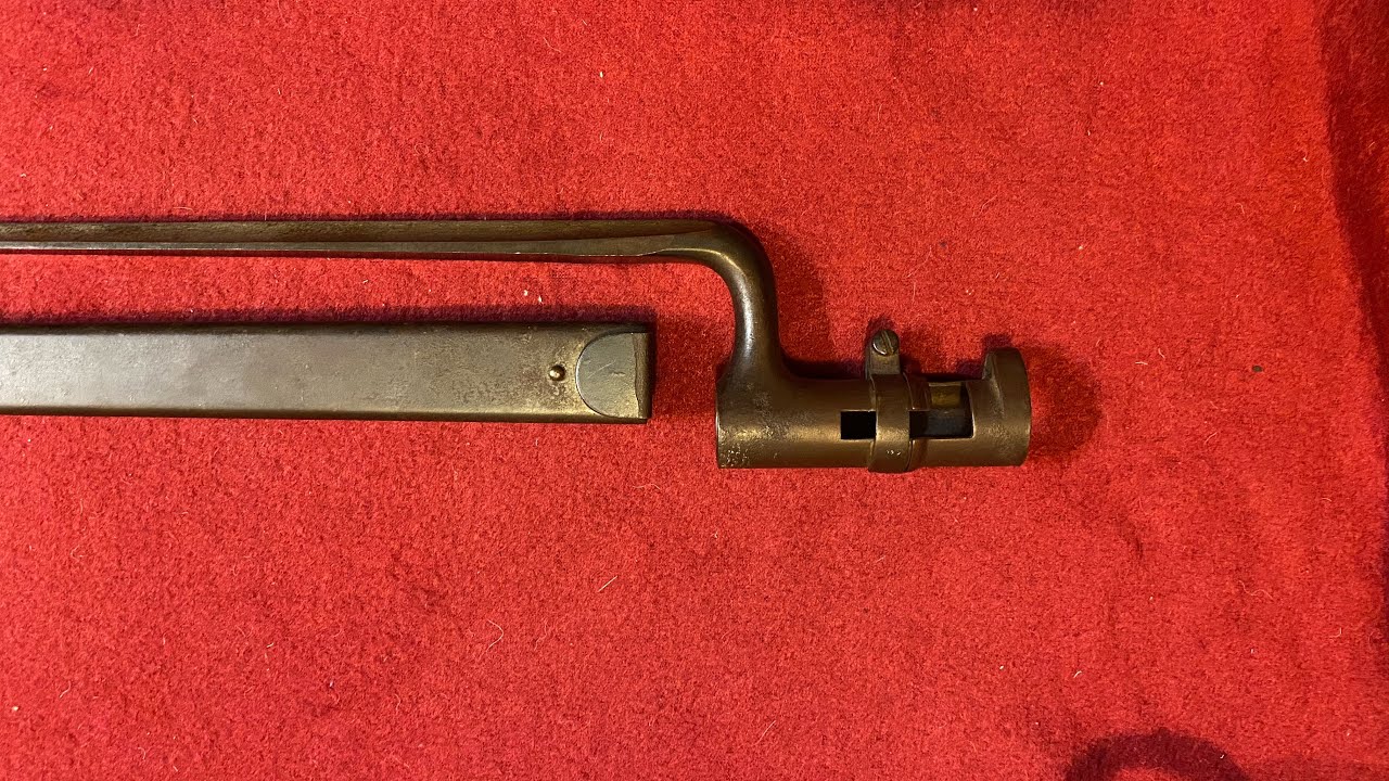 US socket bayonet M1873 cadet bayonet . - YouTube