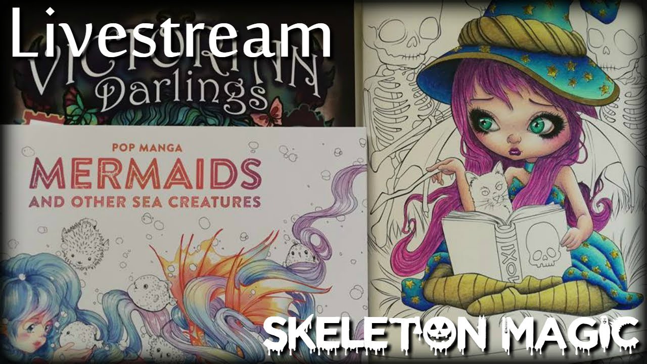 Part 2 - Skeleton Magic | Jasmine Becket-Griffith's Adult Coloring Book ...