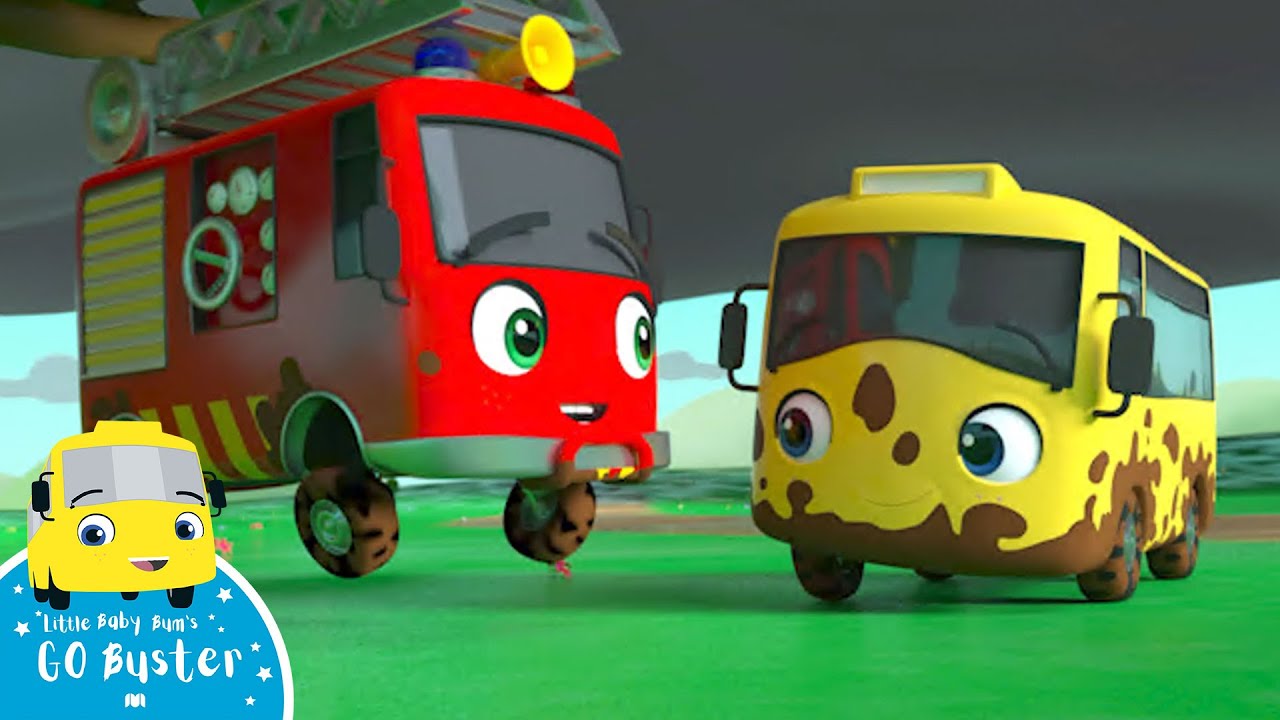 WOW! Buster and Friends Get Muddy | Go Buster! | Bus Cartoons for Kids ...