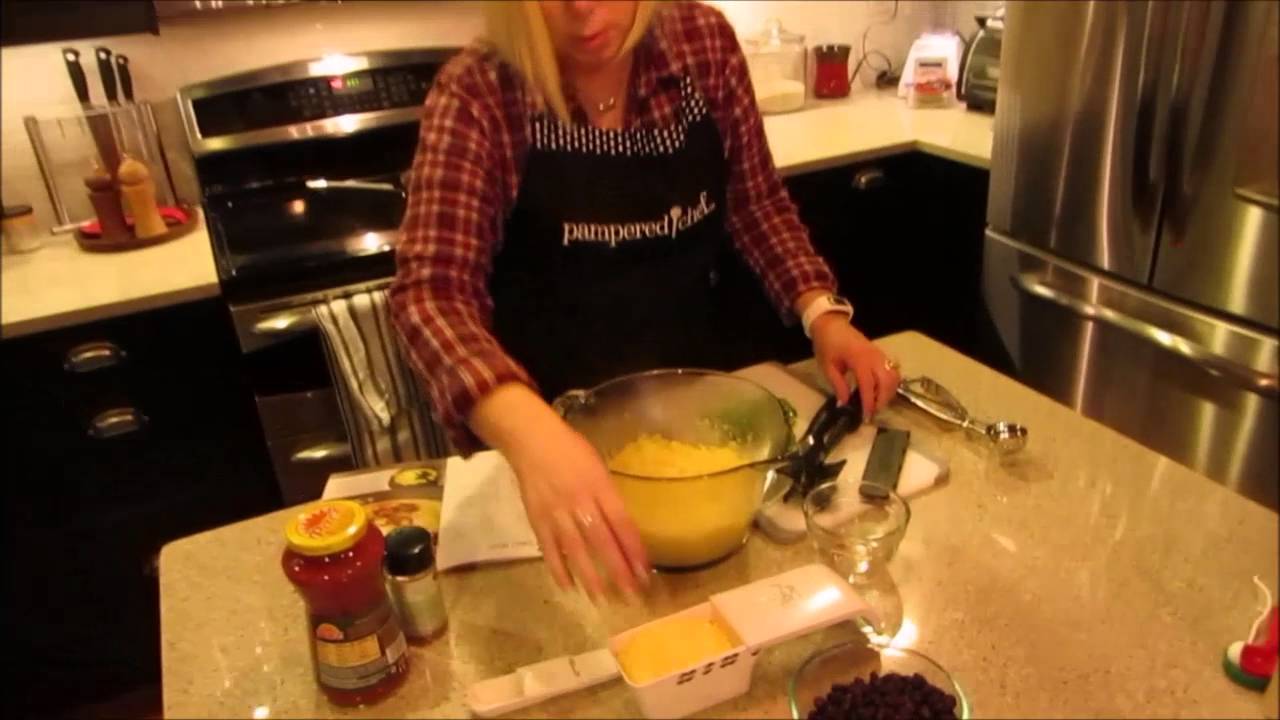 Judy Benjamin with The Pampered Chef Chicken Tamale Skillet - YouTube