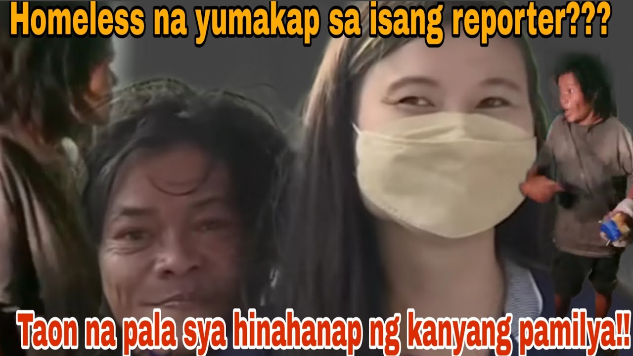 Homeless na yumakap sa isang reporter sa tv !!! Grabe mag*Lit !!!😱😱😱 ...