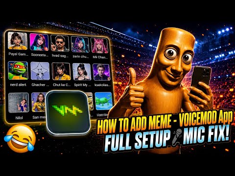 How to Add Meme Sounds in Voicemod | Full Setup & Mic Fix!