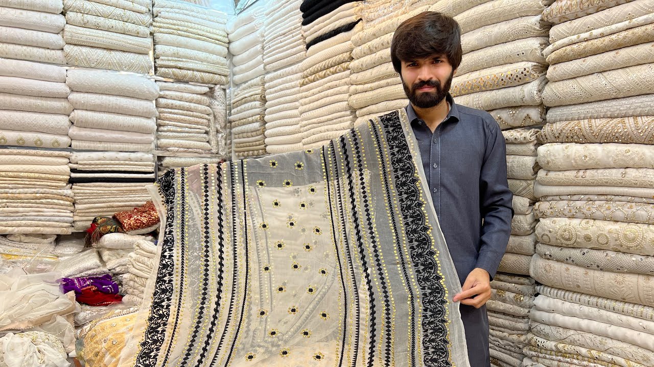 Chikenkary Kamdani lehngha | Chunri Mukesh Duppata | Mukesh Suit ...