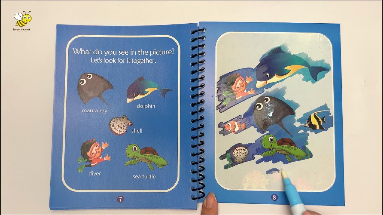 "Marine Animals Quest: Uncovering Hidden Colors in the Magic Water Book ...