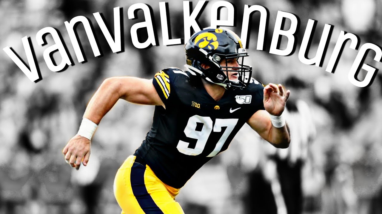 DE Zach VanValkenbrug Highlights Iowa - YouTube