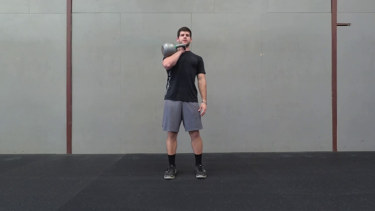 Kettlebell Front Rack Lunge - YouTube
