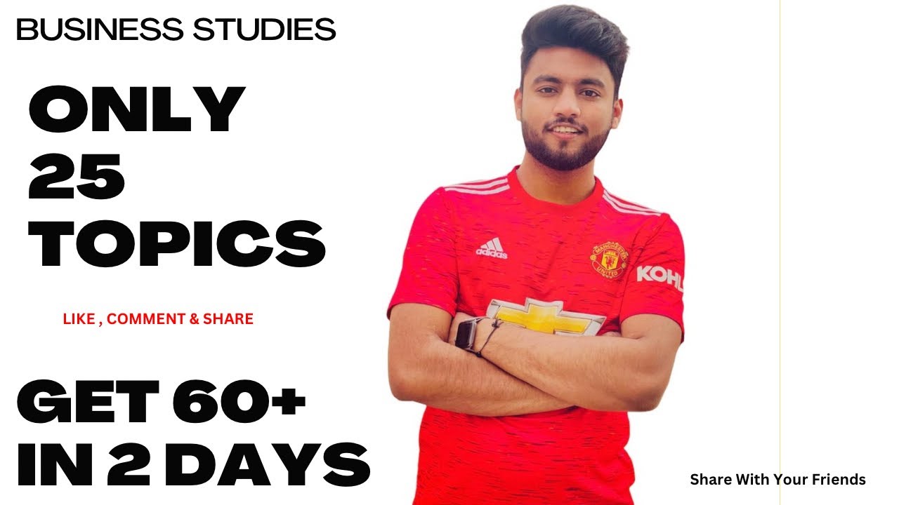 Most IMPORTANT | Class 12 Business Studies | Topics You Need to Know ...