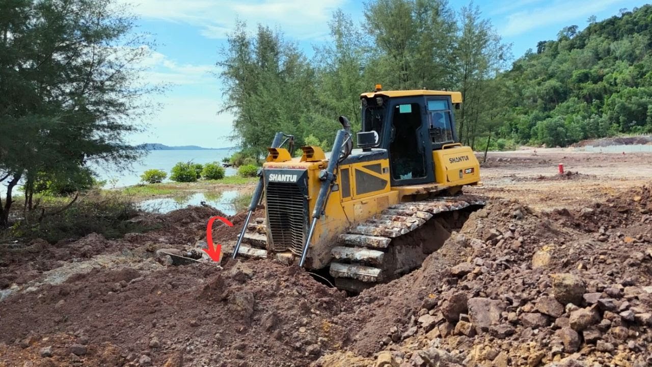 Mega Project! Bulldozer in Action, Preparing Seaside Marvels. - YouTube