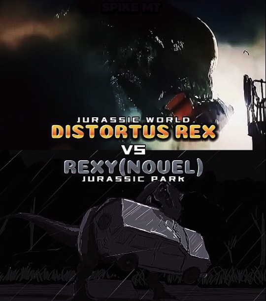 DISTORTUS REX VS REXY(NOVEL)#dinossaur #jurassicworld #edit - YouTube