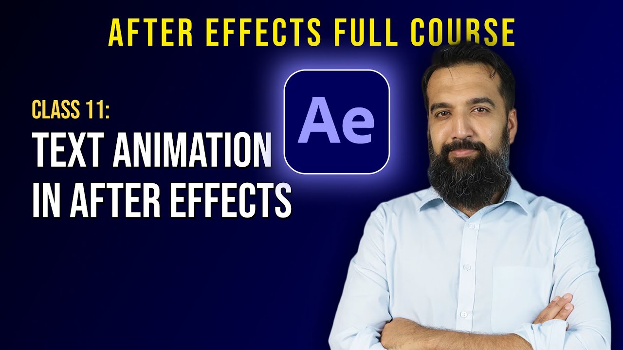 Text Animation in After Effects | Class 11 | After Effects Course ...