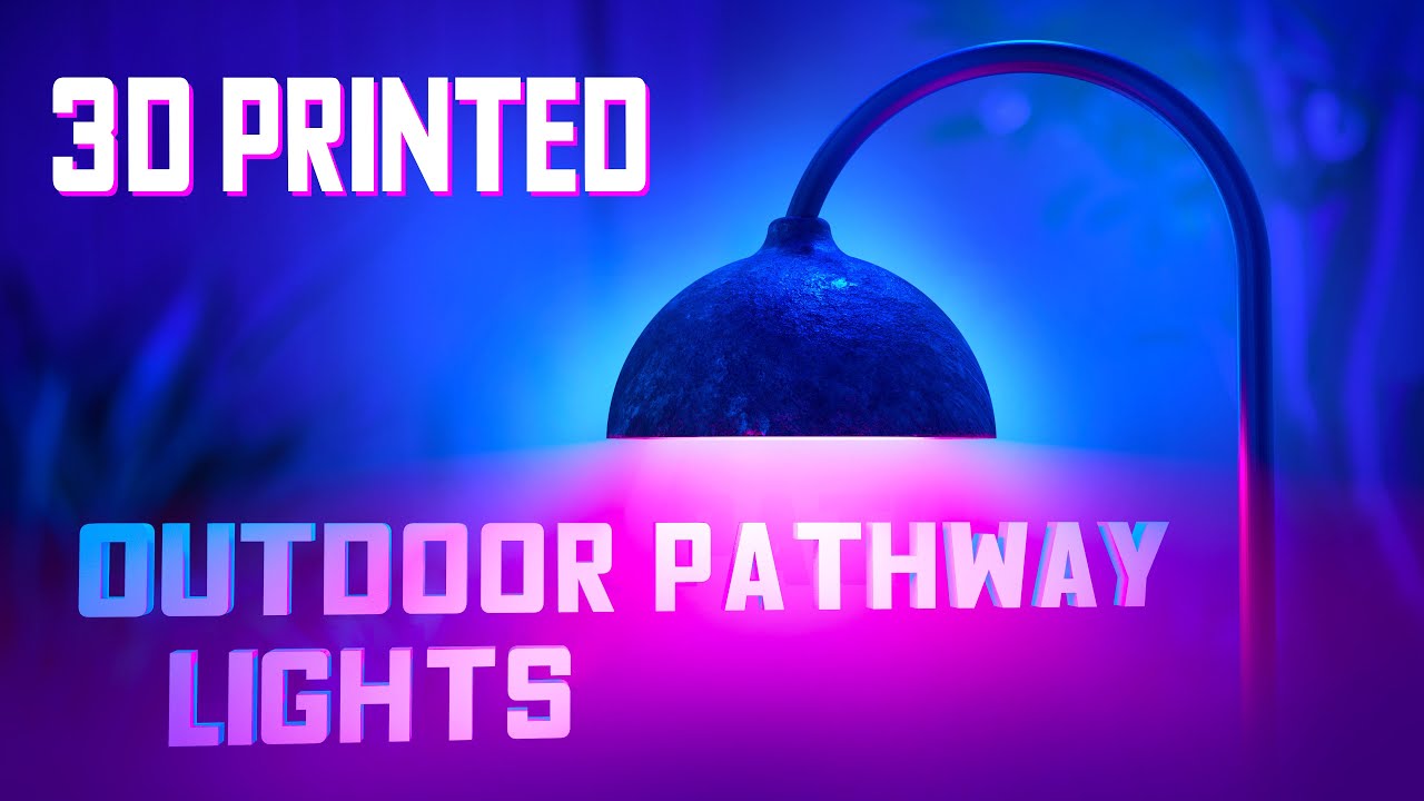 DIY 3D Printed Outdoor Pathway Lights | Running WLED - YouTube