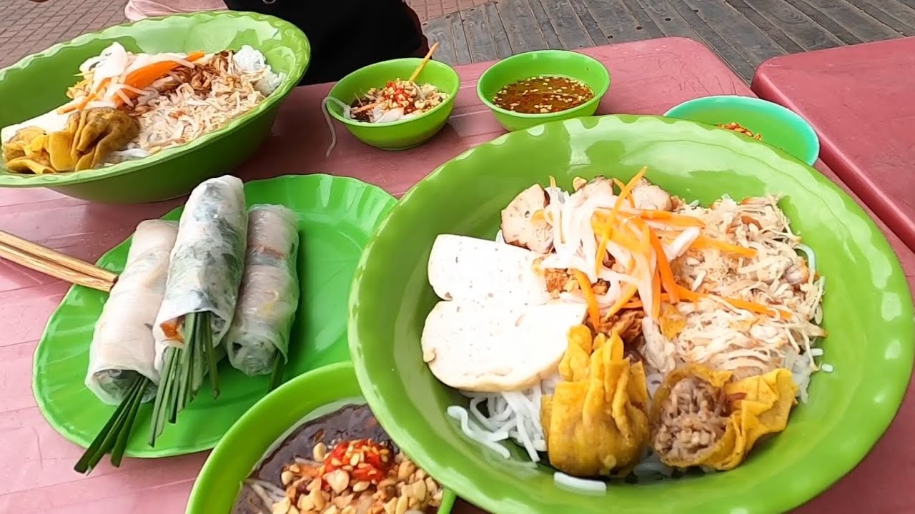 Các món ăn chơi — Bì bún gỏi cuốn. - YouTube