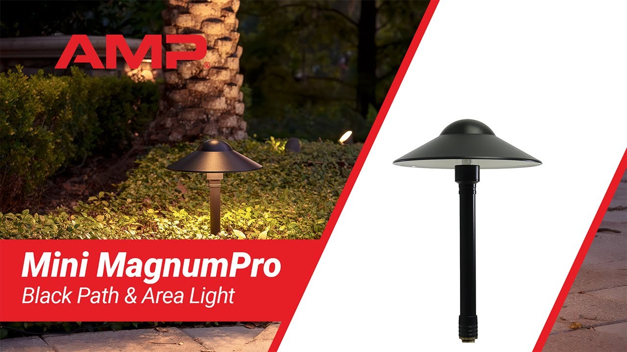 AMP® Mini MagnumPro™ Black Path & Area Light (Lamp-Ready) - YouTube