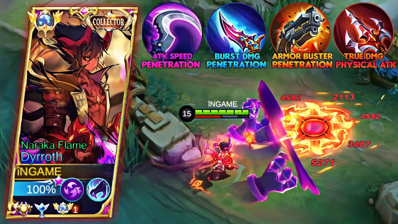 DYRROTH BRUTAL 1 HIT BUILD | BEST 1 HIT BUILD 2023 | MLBB - YouTube