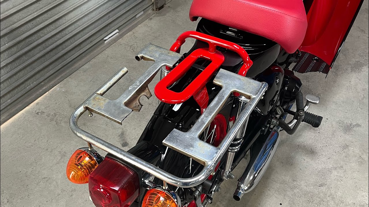 スーパーカブのキャリアを小さくしてみた Customizing the Honda Super Cub Rear Carrier DIY ...