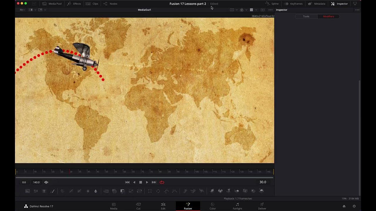 DaVinci Resolve 17 FUSION - Motion Graphics & Animation (Lesson 8) - YouTube