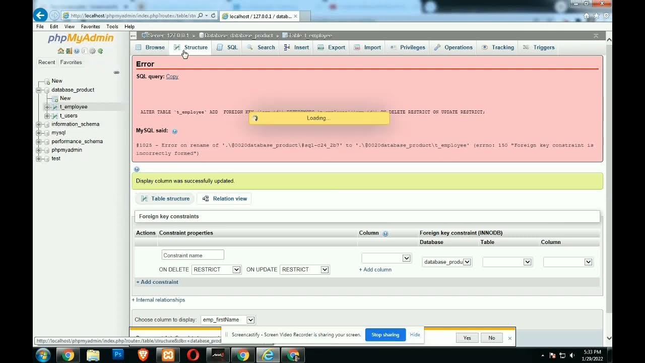 Create Database (MySQL) & Normalization - YouTube