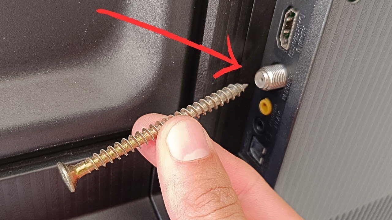 Few people know the secret of connecting screws behind the TV! Tip from ...