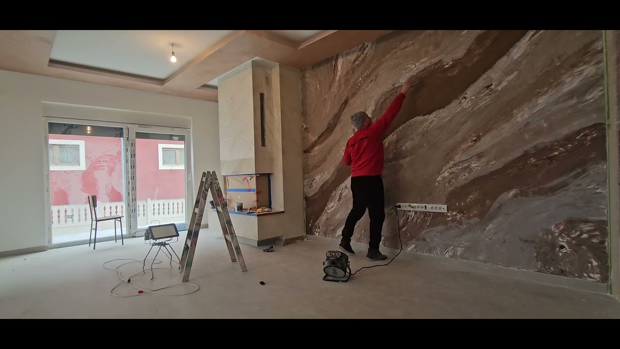 How to do marble venetian plaster - YouTube