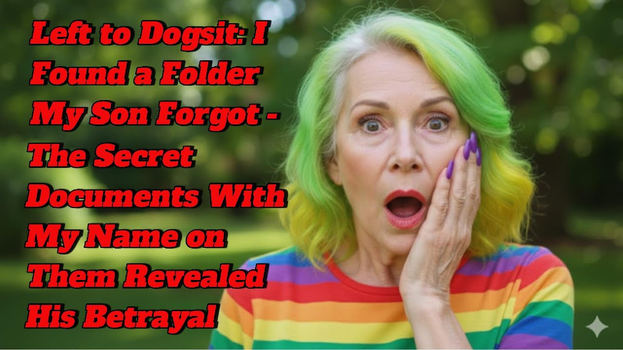 Left to Dogsit I Found a Folder My Son Forgot—The Secret Documents With ...
