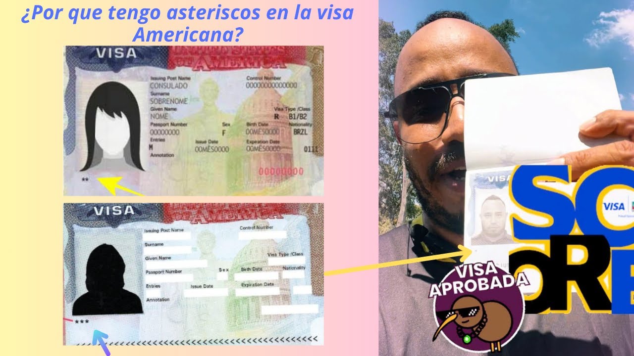 ¿Por que tengo asteriscos en la visa Americana? - YouTube