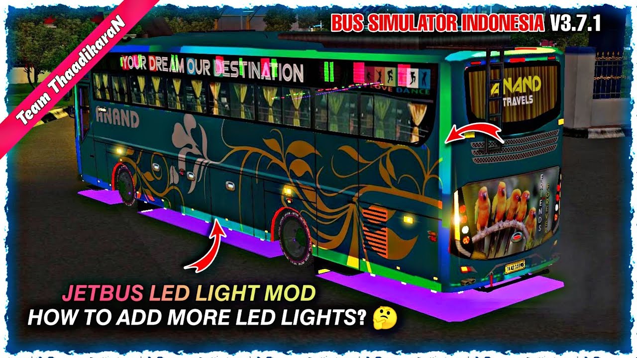 Jetbus extra color light mod || How to add more LED lights in BUSSID ...