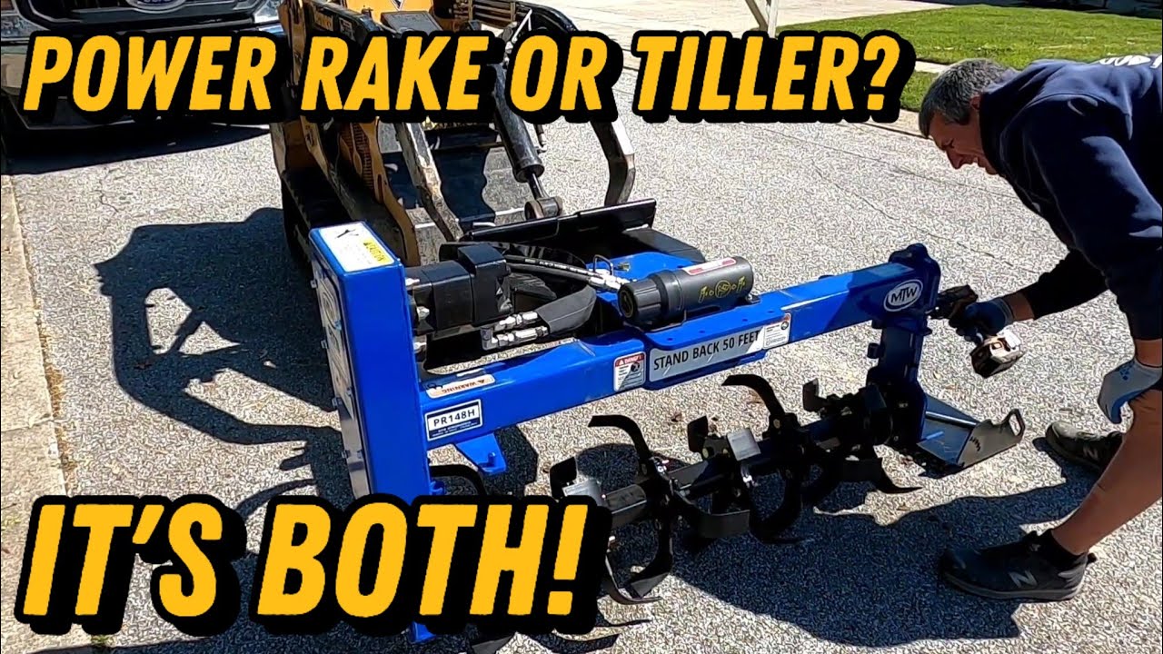 MTW Rotary System Power Rake, Tiller & Broom ALL IN ONE - YouTube