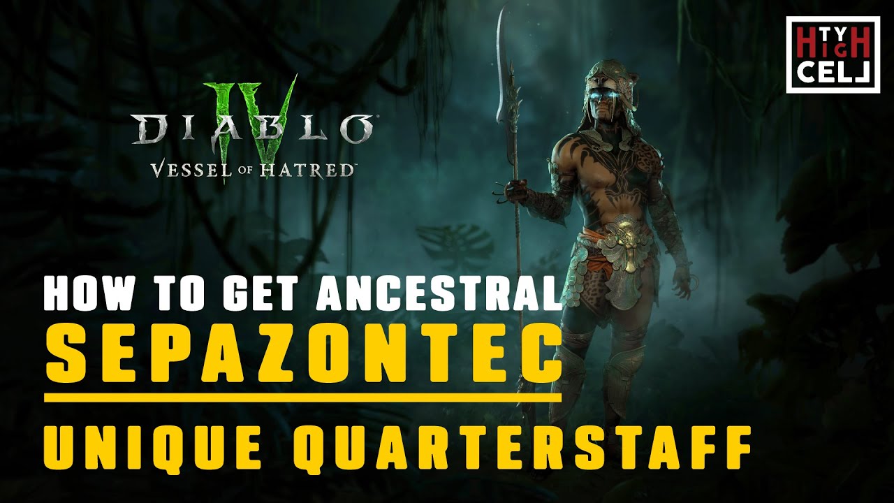 How to get Ancestral Sepazontec Unique quarterstaff - DIABLO IV - YouTube