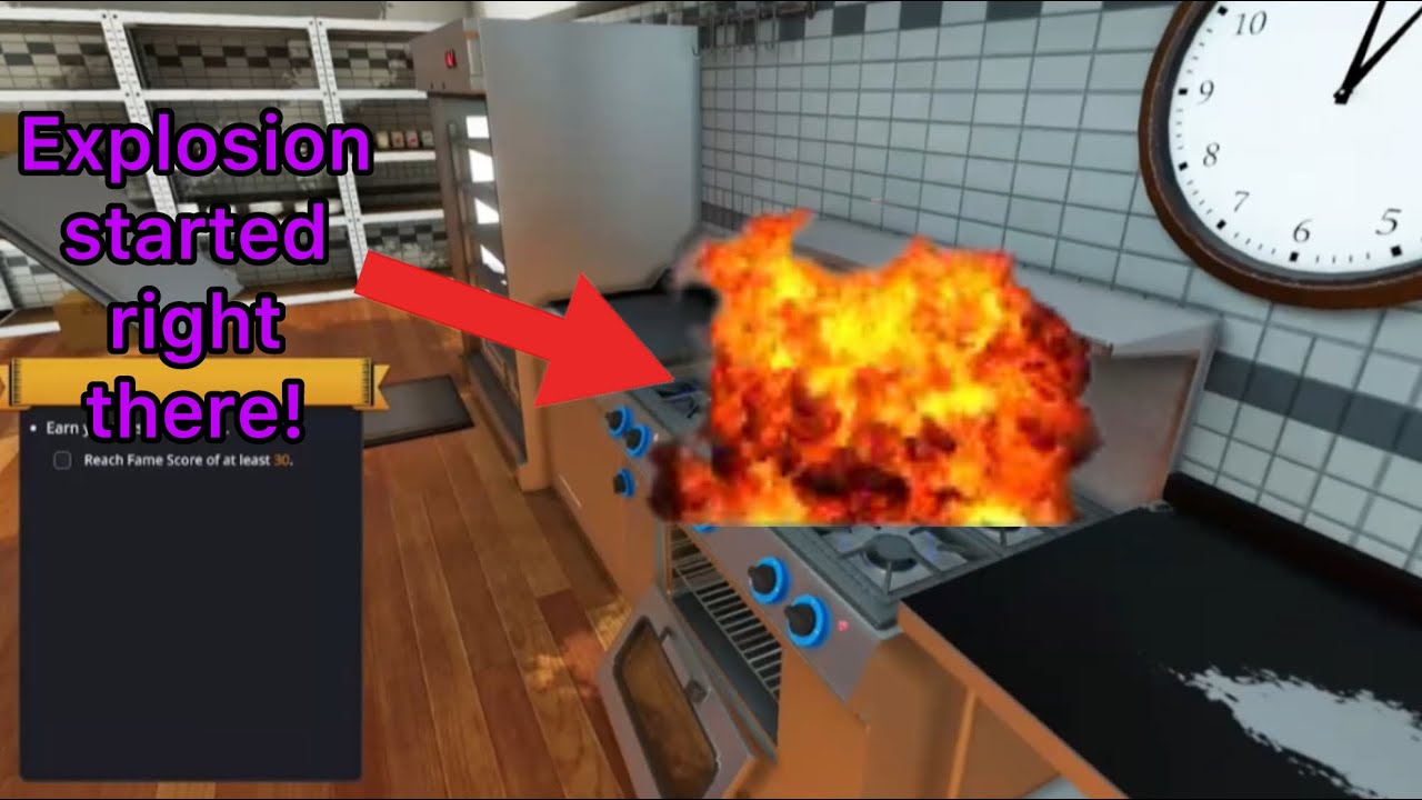 Cooking simulator but I created an explosion - YouTube
