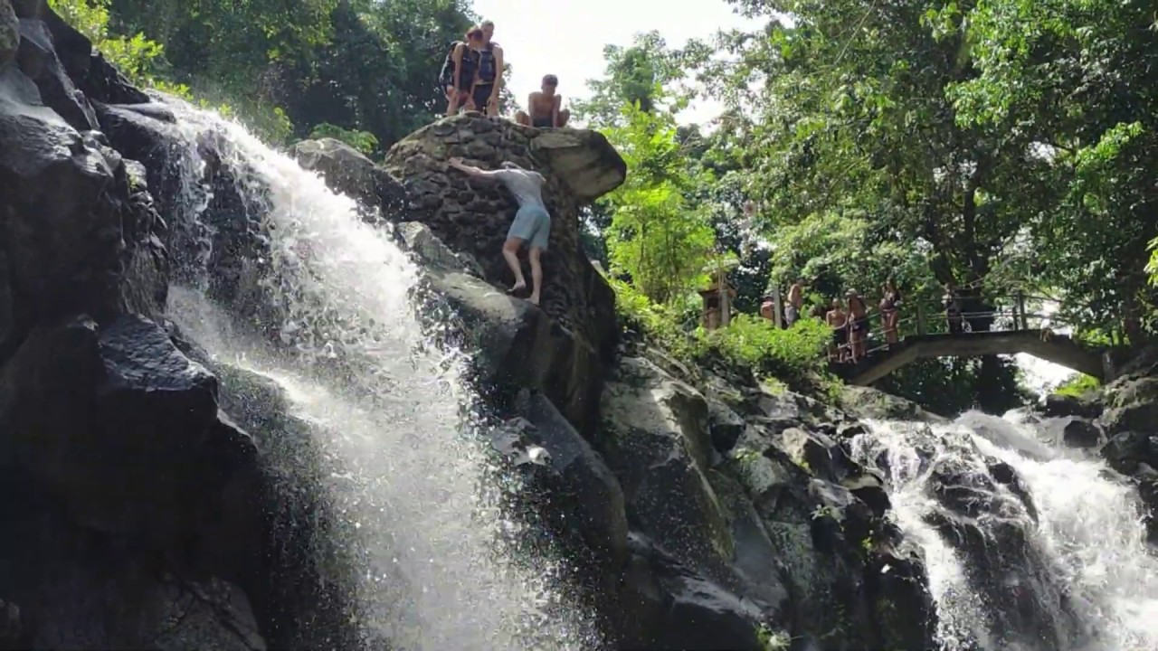 Waterfall disaster in BALI - YouTube