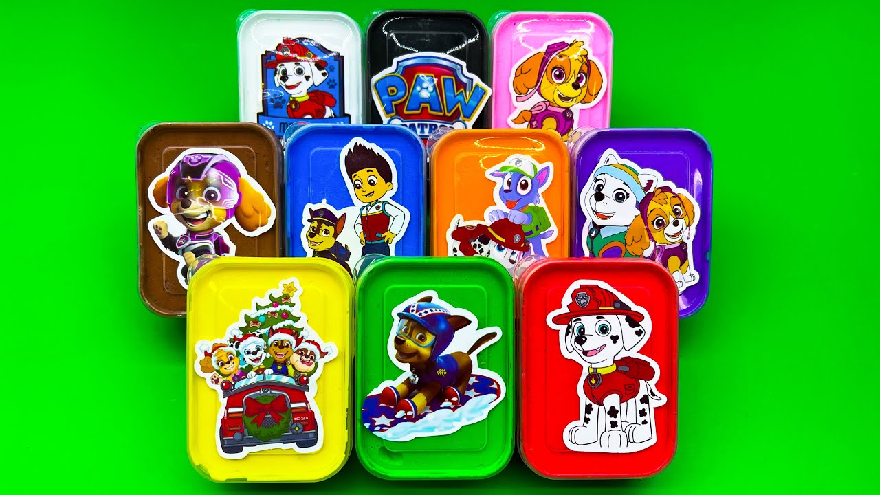 Paw Patrol - Rescue Marshall, Skye - Color Clay, ASRM, Slime ...