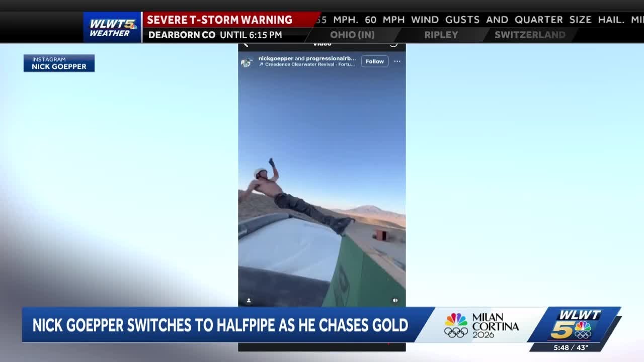 Nick Goepper aims for Olympic gold with new halfpipe trick - YouTube