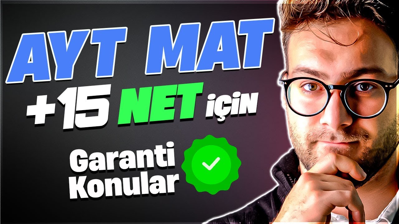 AYT MATEMATİK 10-15 NET İÇİN EN KOLAY KONULAR! (2025) - YouTube